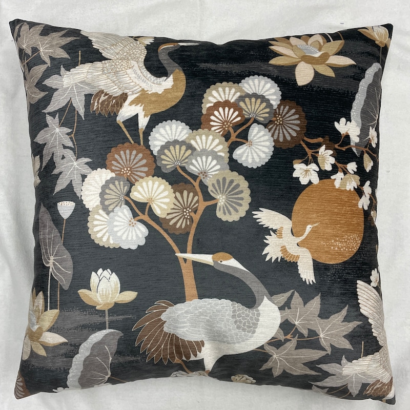 Crane Velvet Pillow Covers - Etsy