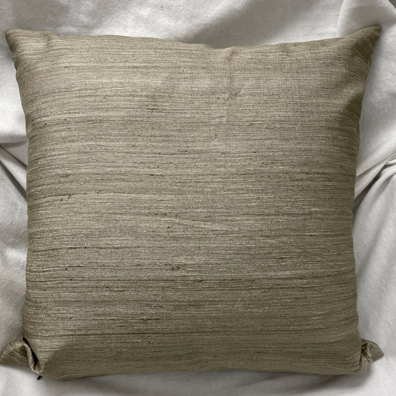 Raw Silk Pillow Cover-tussah Silk Pillow-striat Silk Pillow-silk Pillow ...