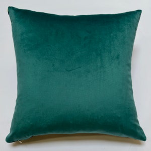 Modern Velvet Pillow-teal Velvet Pillow-green Pillow Cover-bright ...