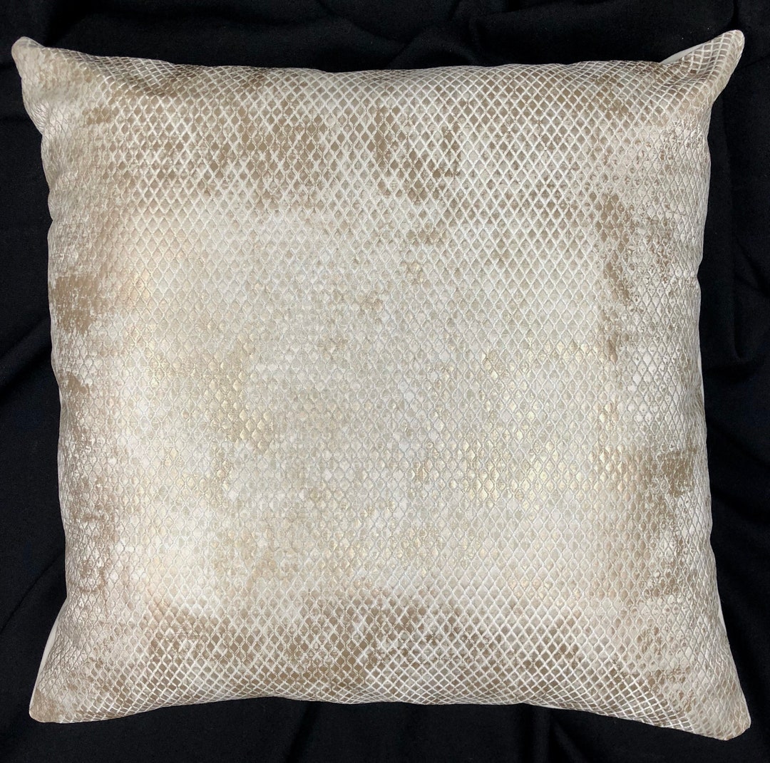 Metallic Pillow Cover-geometric Pillow-modern Holiday Pillow-metallic ...