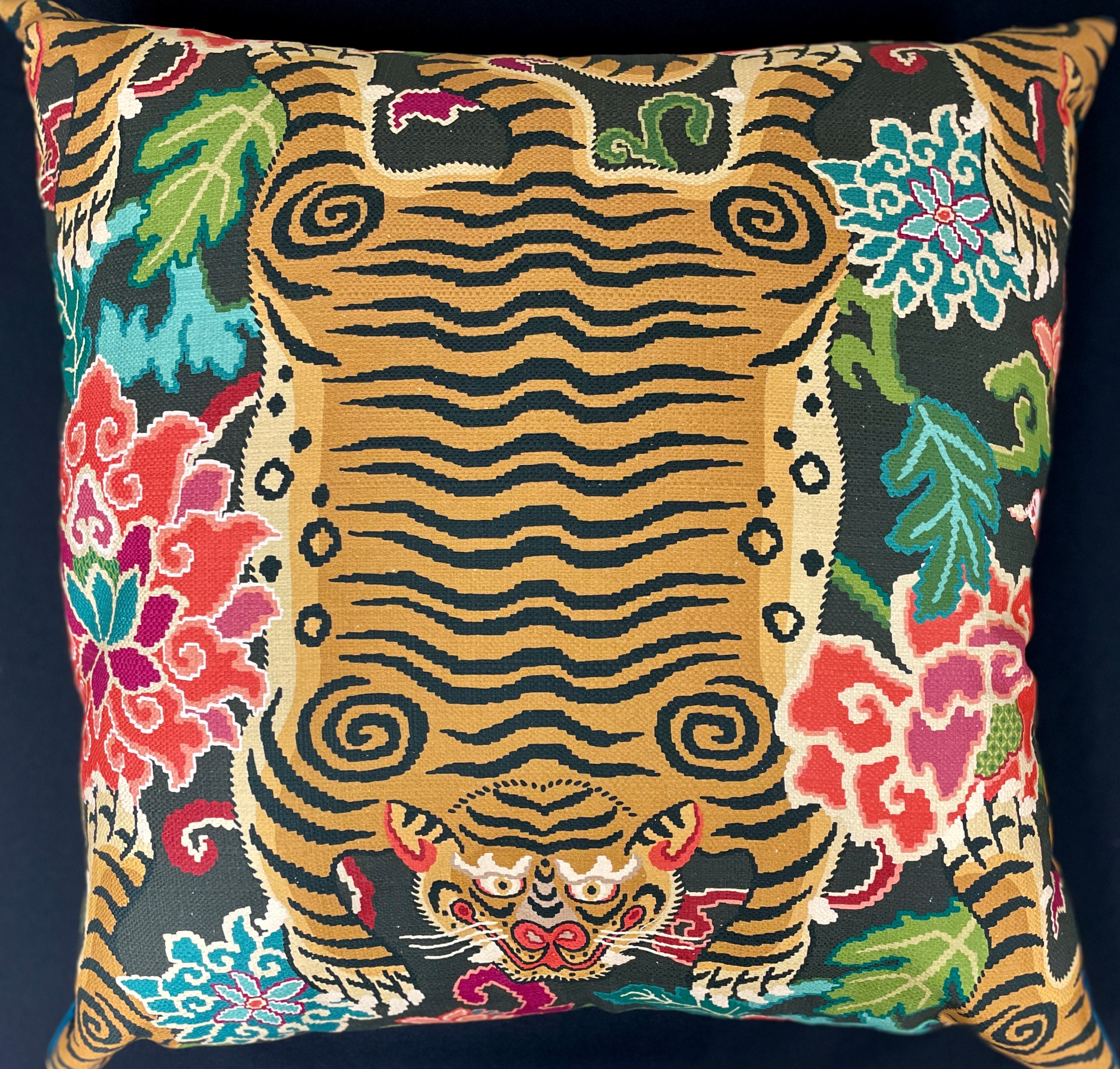 Tiger Pillow Cover-burmese Tiger Pillow-bengal Tiger - Etsy