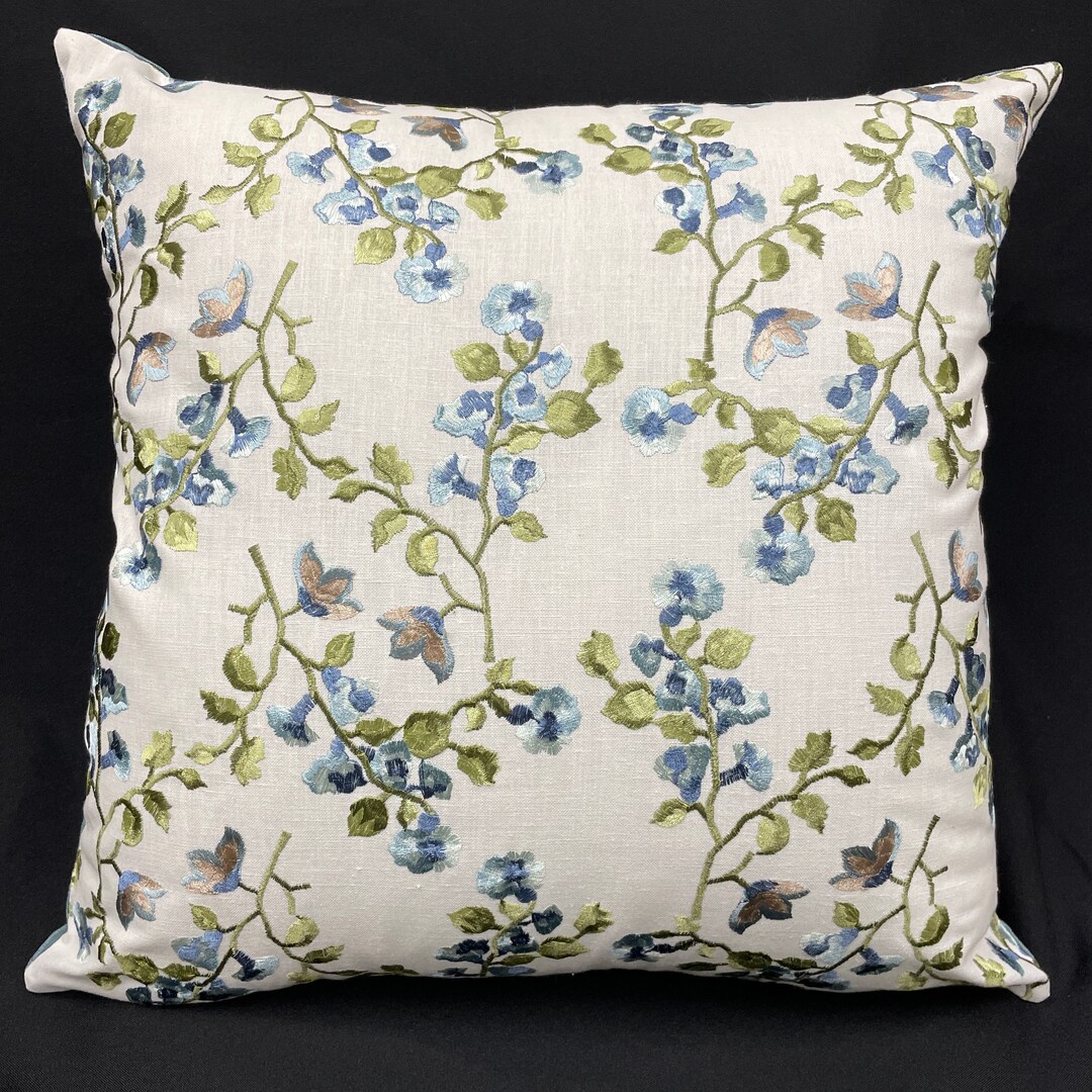 Floral Decorative Pillow-cover Only-modern Black Floral Pillow ...