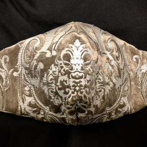 Face Mask VV9 Foil Printed Velvet Face Mask 3 Layer Filter Pocket Mask ...