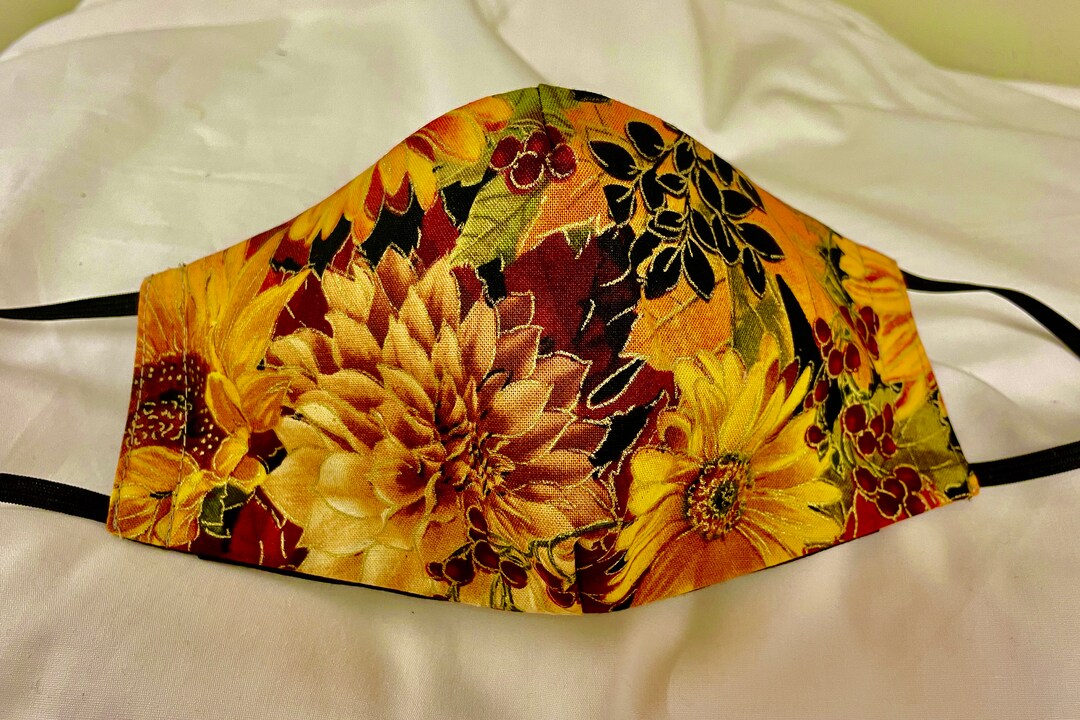 Sunflower Mask-autumn Mask-filter Pocket Face Mask-3 Layer-adjustable ...