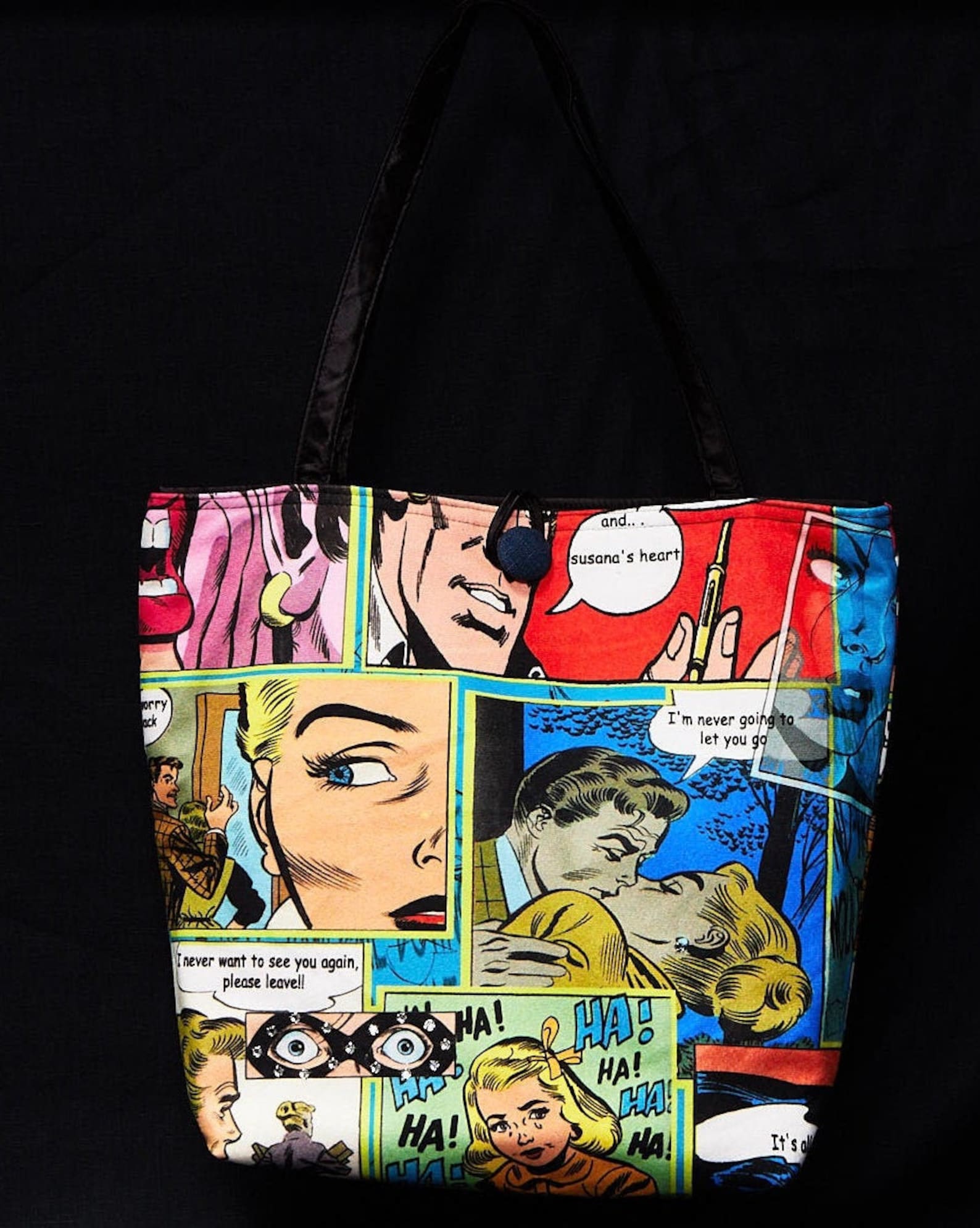 Tote Bag Cartoon Carry All Digitally Printed Bag Purse - Etsy