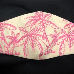 Embroidered Palm Tree Mask-hawaiian Palm Tree Mask-palm Tree - Etsy