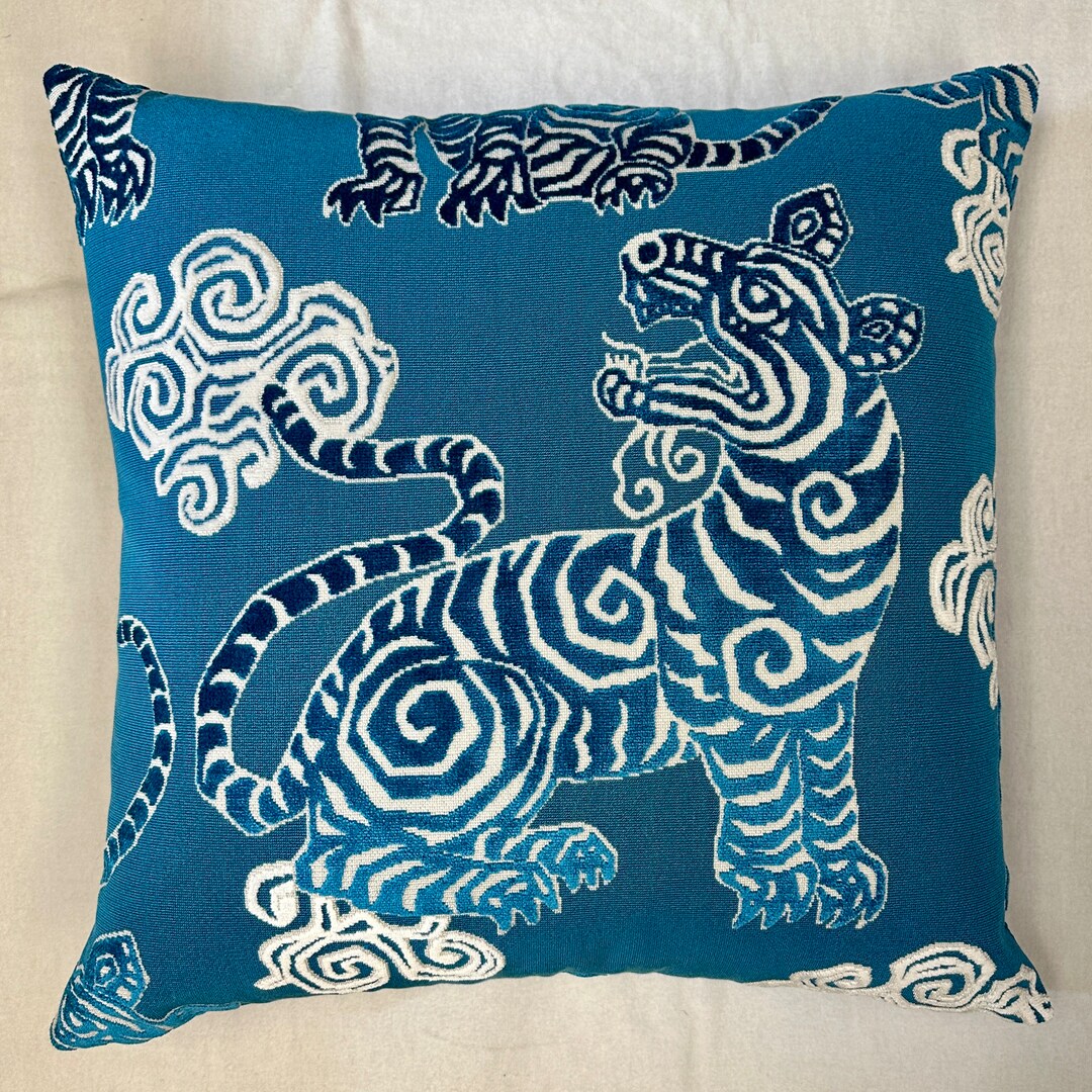 Tibetan Tiger Pillow Cover-cut Velvet Pillow Cover-bengal Velvet Pillow ...