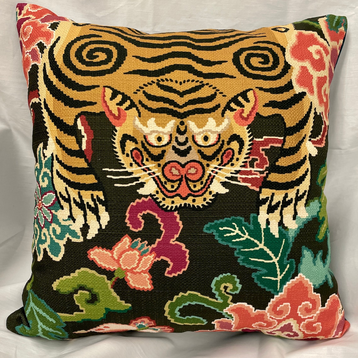 Tiger Pillow Cover-burmese Tiger Pillow-bengal Tiger - Etsy
