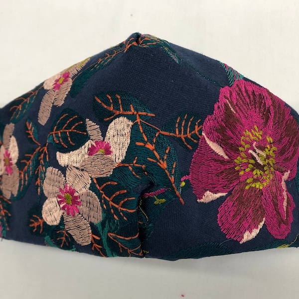 Embroidered Mask - Etsy