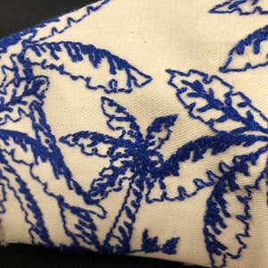 Embroidered Palm Tree Mask-hawaiian Palm Tree Mask-palm Tree - Etsy