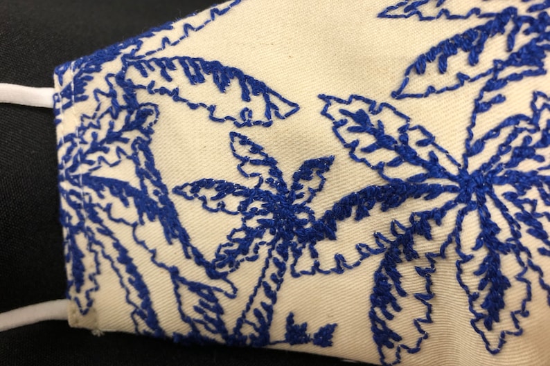 Embroidered Palm Tree Mask-hawaiian Palm Tree Mask-palm Tree - Etsy