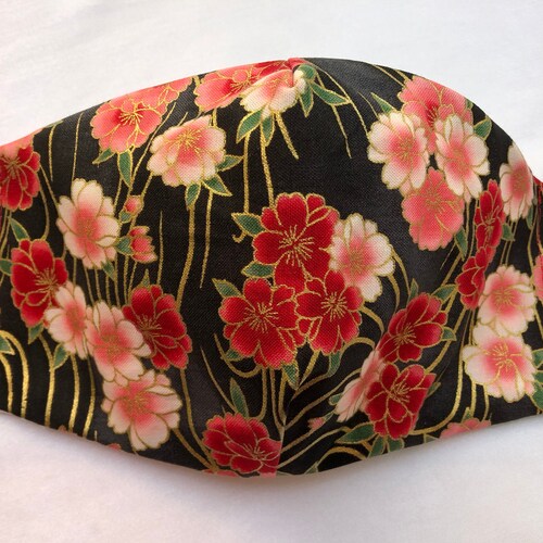 Cherry Blossom Face Mask-japanese Design Inspired - Etsy