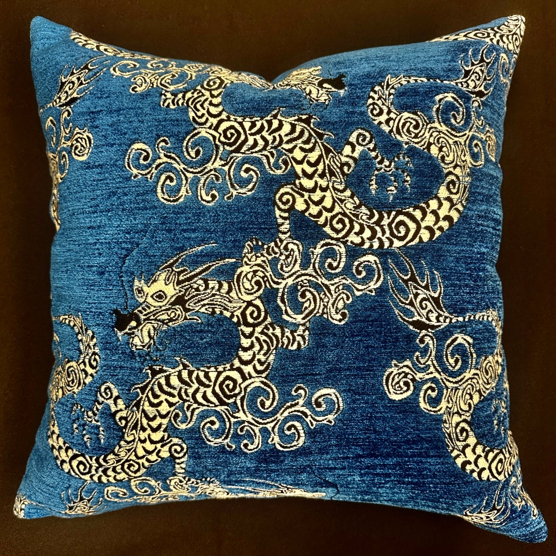 Chinese Dragon Pillow-velvet Dragon Pillow Cover-dragon Velvet Pillow ...