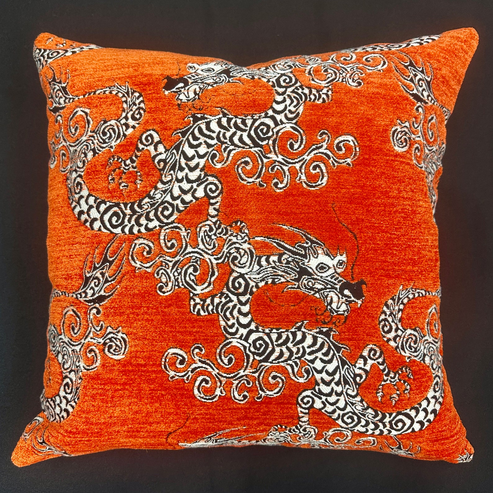 Chinese Dragon Pillow-velvet Dragon Pillow Cover-dragon Velvet Pillow ...