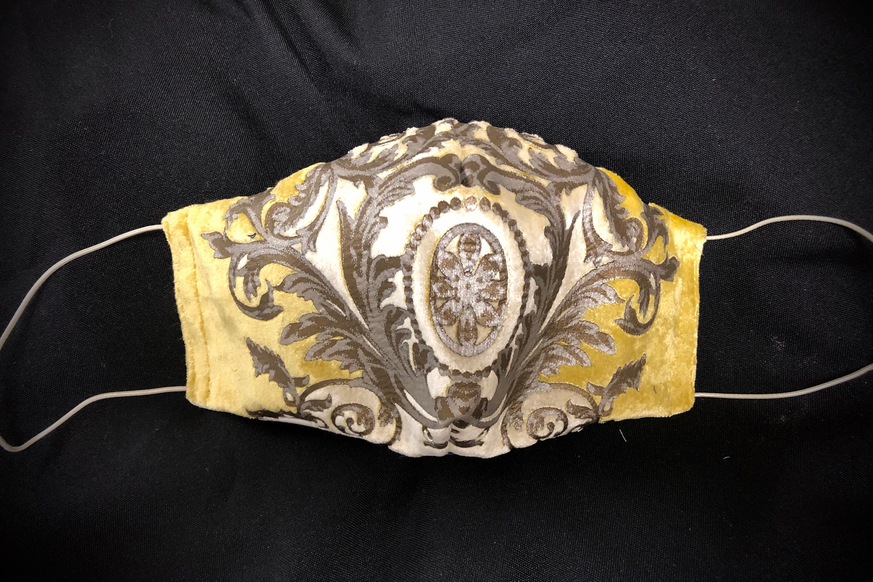 Face Mask VV9 Foil Printed Velvet Face Mask 3 Layer Filter - Etsy