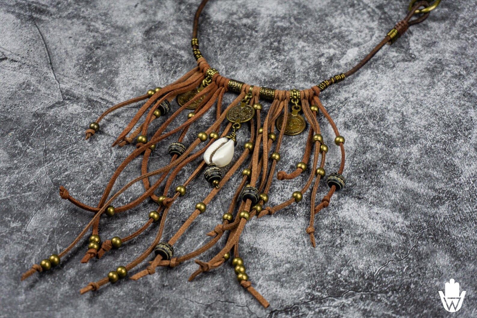 Boho Leather Fringe Pants Chain for Women & Men- Unisex Leather Beaded ...
