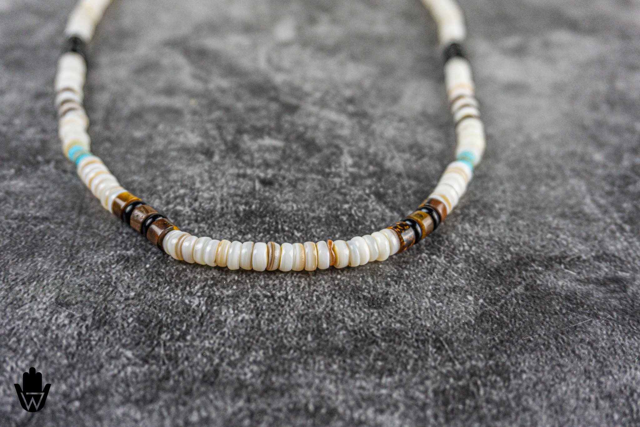 Mens White Ivory Seashell Beads Surfer Necklace- Summer Beach ...