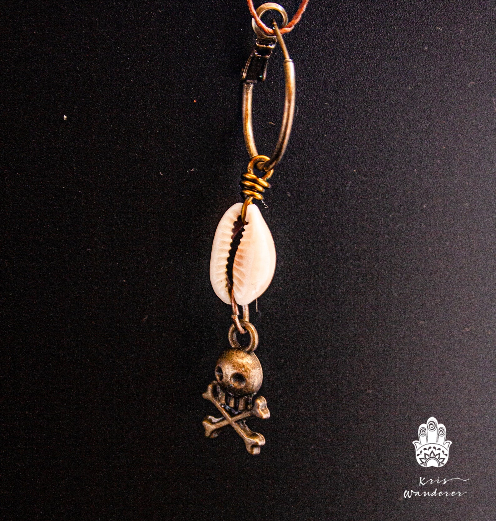 Seashell Skull Pirate Earring For Men Single Hoop | Etsy