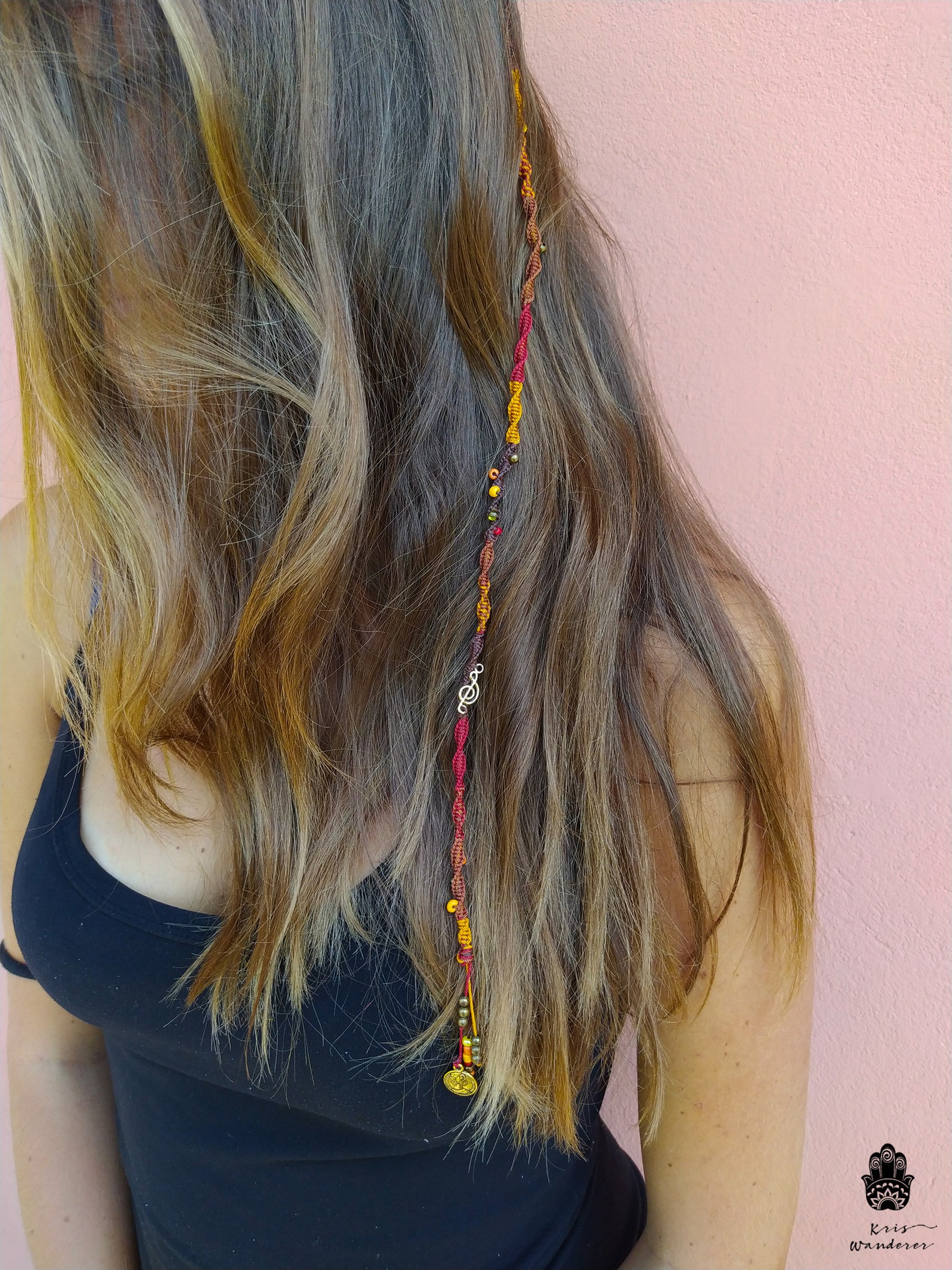 Colorful Macrame Hair Wraps-removable Hair Accessories Cotton | Etsy
