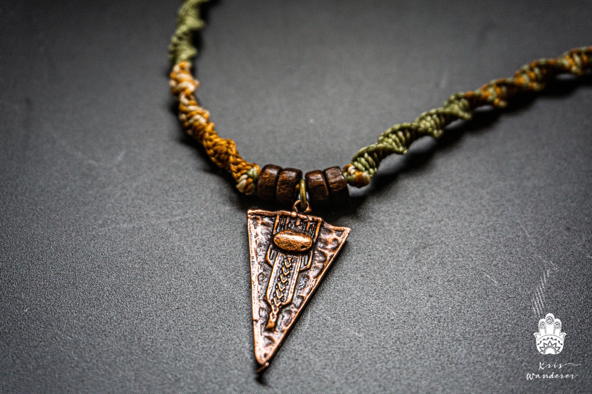 Long Adjustable Macrame Boho Necklace for Men - Colorful Tribal Modern ...