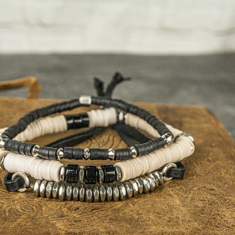 Mens Bracelet Set - Etsy