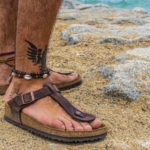 Boho Surf Cowrie Shell Mens Anklet Bracelet - Layered Matching Beach ...