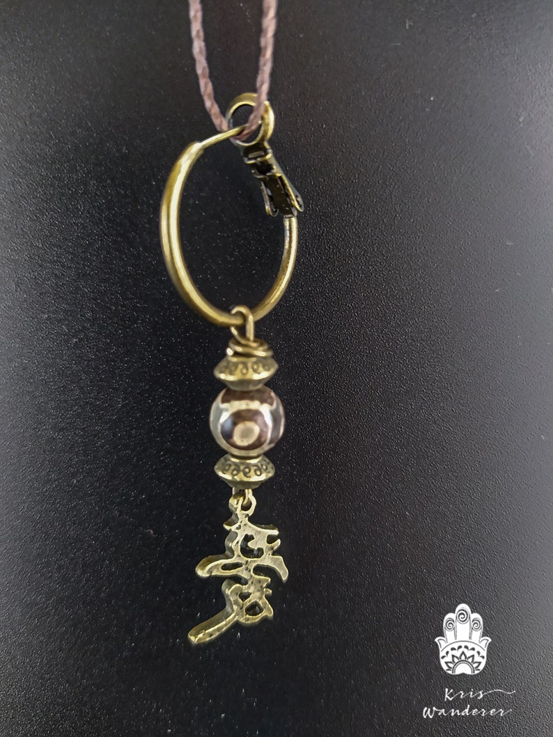 Mens Tibetan Third Eye Protection Earring Boho Single Yoga | Etsy