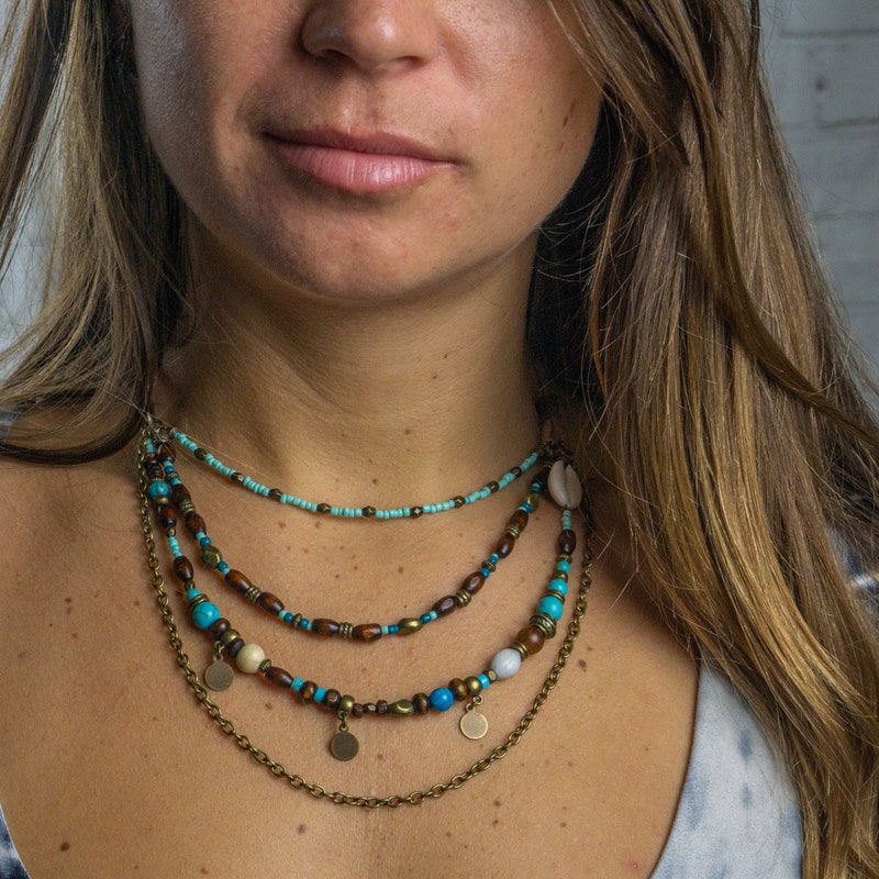 Multi Layered Necklaces for Women - Etsy