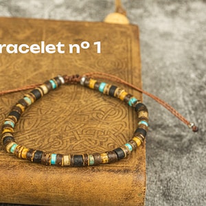 Coconut Shell Surfer Beach Waterproof Bracelet Set for Men - Stackable ...