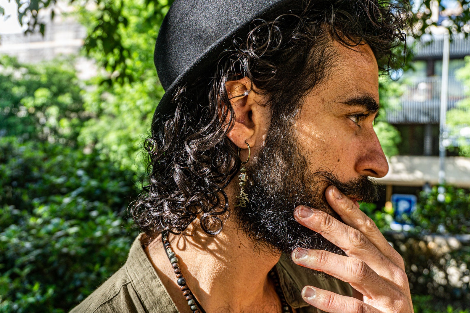 Mens Tibetan Third Eye Protection Earring Boho Single Yoga - Etsy