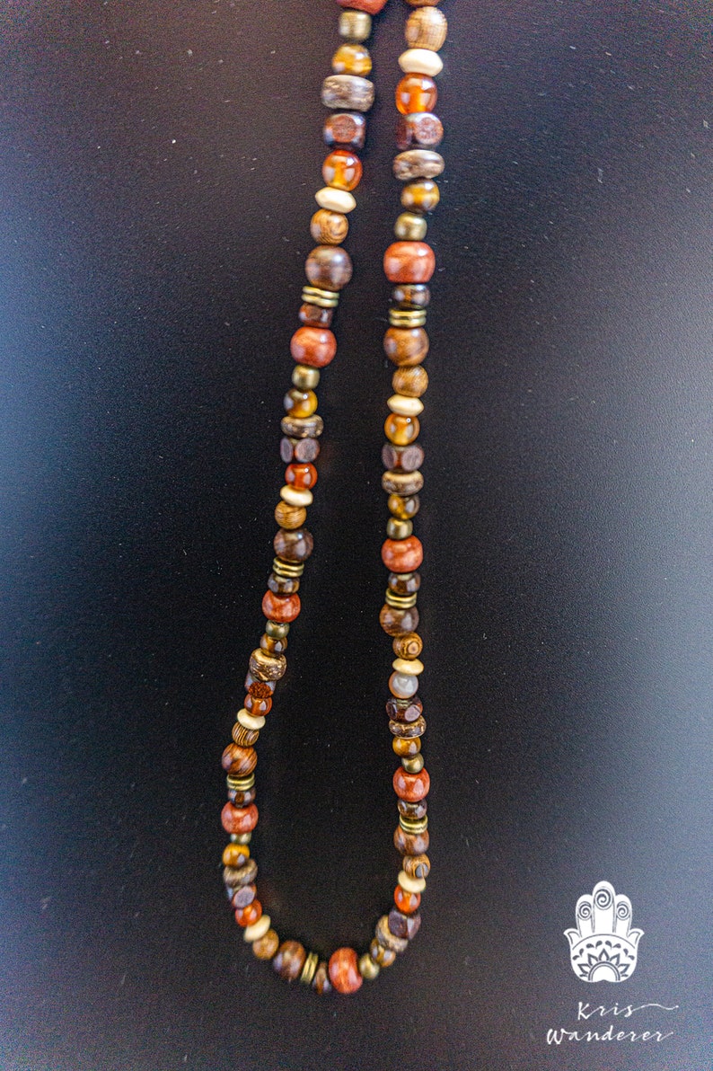 Sunset Gemstone Necklace for Men Simple Summer Beach - Etsy