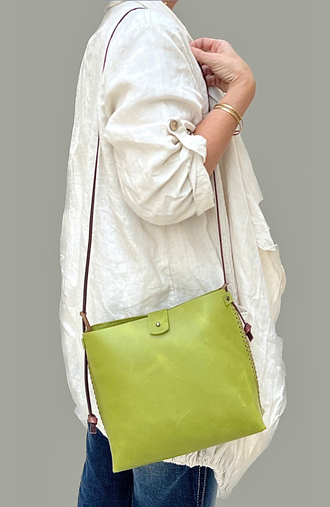 AMY Bag, Leather Bag, Handmade Bag, Hand-stitched Bag, Shoulder Bag - Etsy