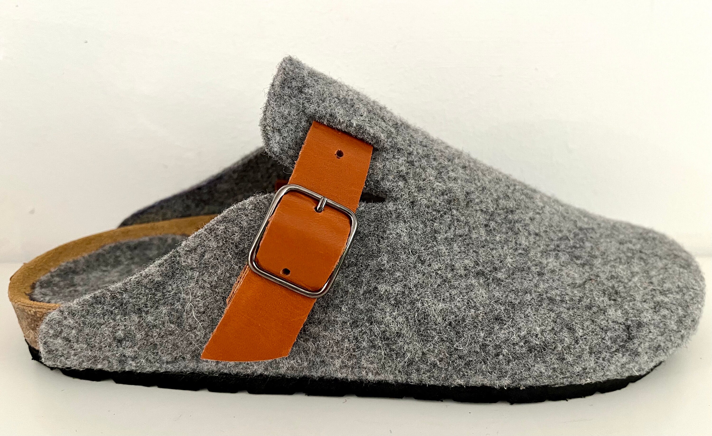 Gray Wool Felt Clogs, Anatomical Clogs - Etsy