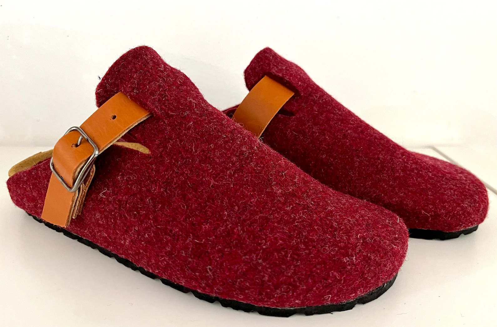 Beige Wool Felt Clogs, Anatomical Clogs - Etsy