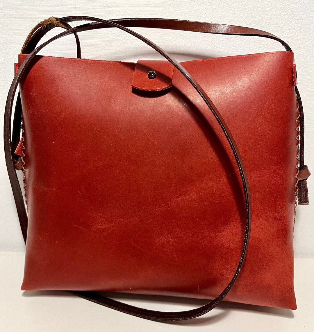 AMY Bag, Leather Bag, Handmade Bag, Women's Bag, Red Bag, Shoulder Bag ...