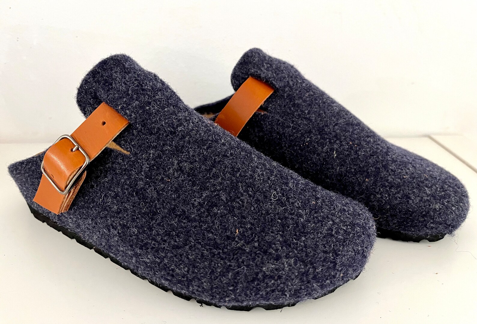 Beige Wool Felt Clogs, Anatomical Clogs - Etsy
