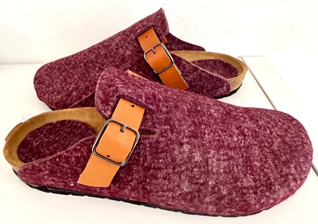 Men's Wool Felt Clogs, Anatomical Clogs - Etsy