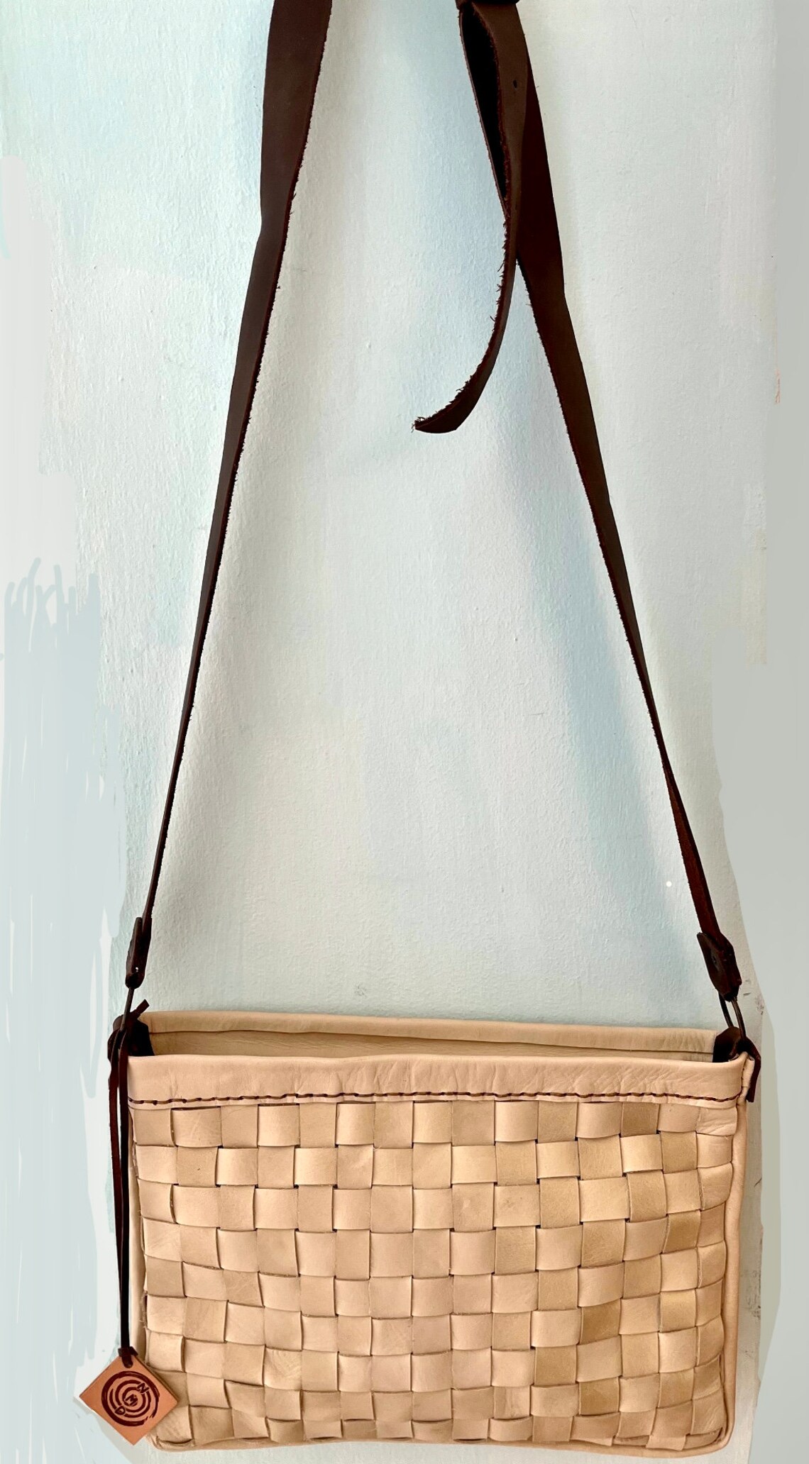 Braided Bag, Medium Hand-braided Leather Bag, Crossbody Bag, Shoulder ...