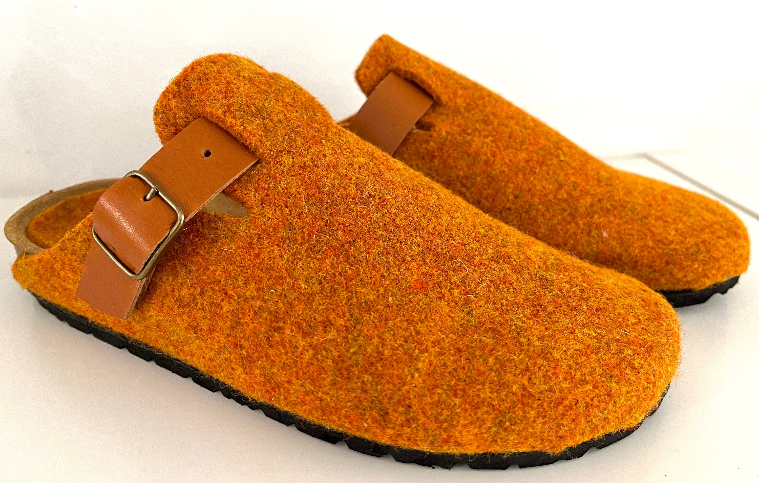 Turquoise Wool Felt Clogs, Anatomical Clogs - Etsy