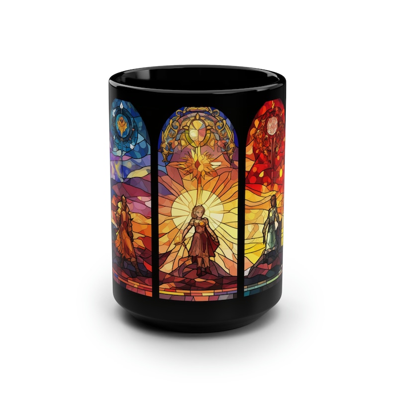 Anime Stained Glass Mug, Kingdom Stained Glass Mug, Stained Glass Art ...