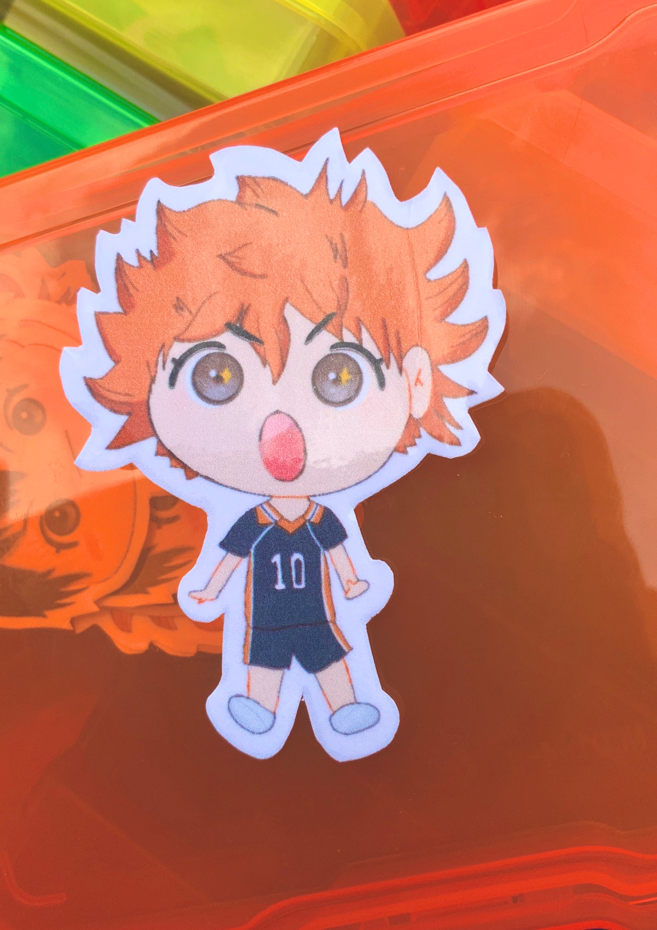 Hinata Shoyo Sticker, Haikyu Sticker, Anime Sticker, Chibi Sticker ...