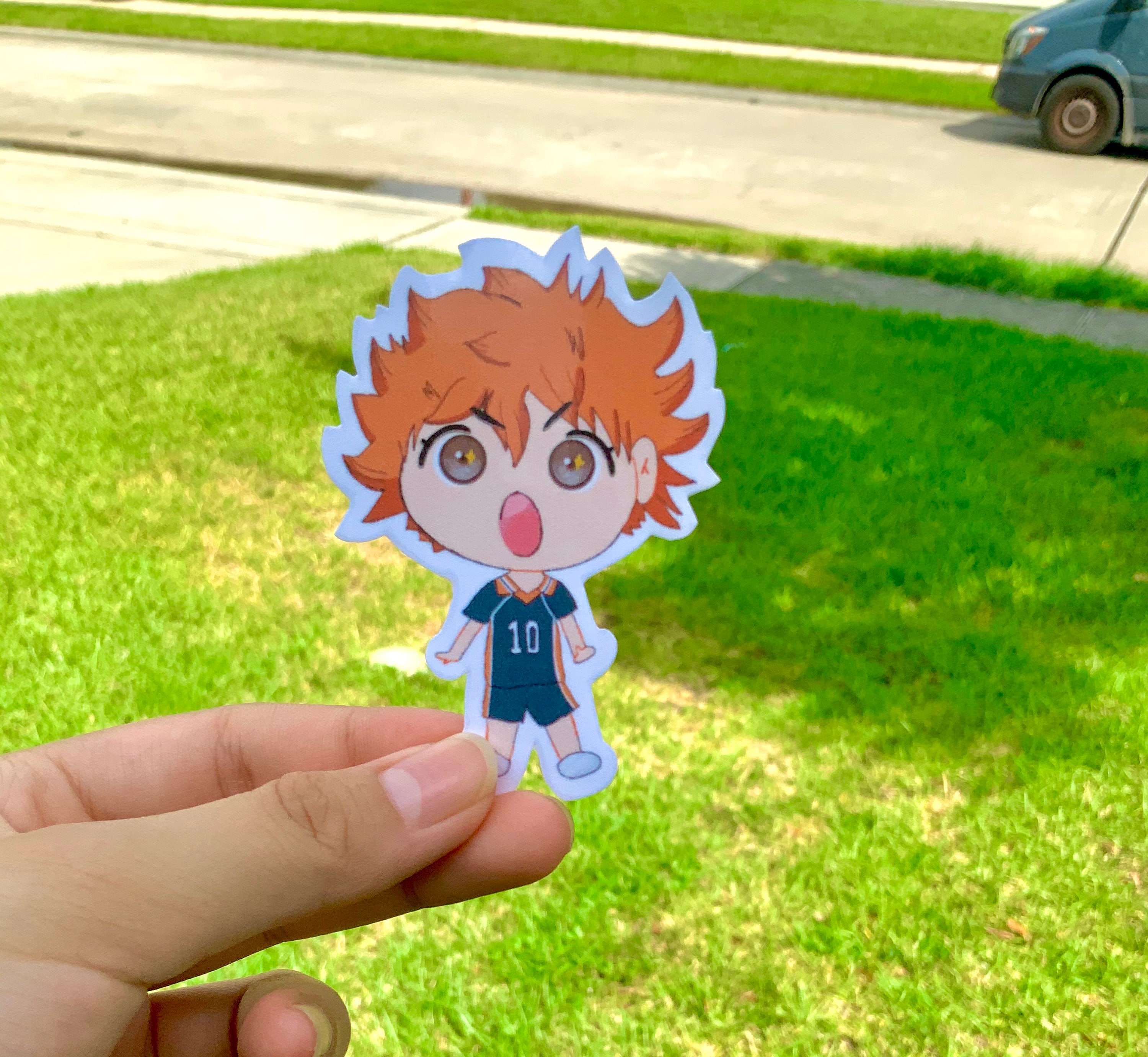 Hinata Shoyo Sticker, Haikyu Sticker, Anime Sticker, Chibi Sticker ...