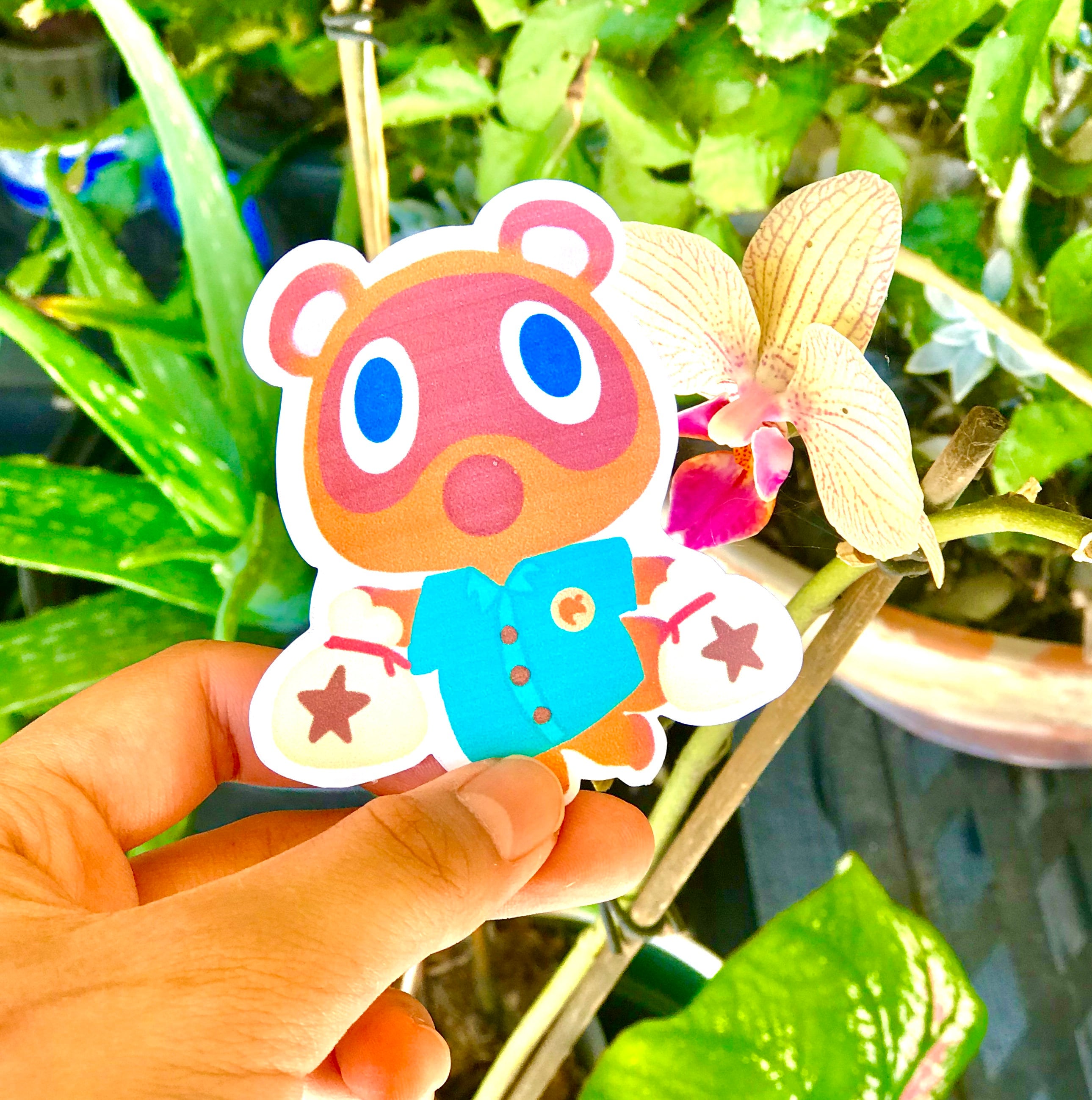 Acnh Tom Nook Sticker, Waterproof Acnh Sticker, Animal Crossing Die-cut ...