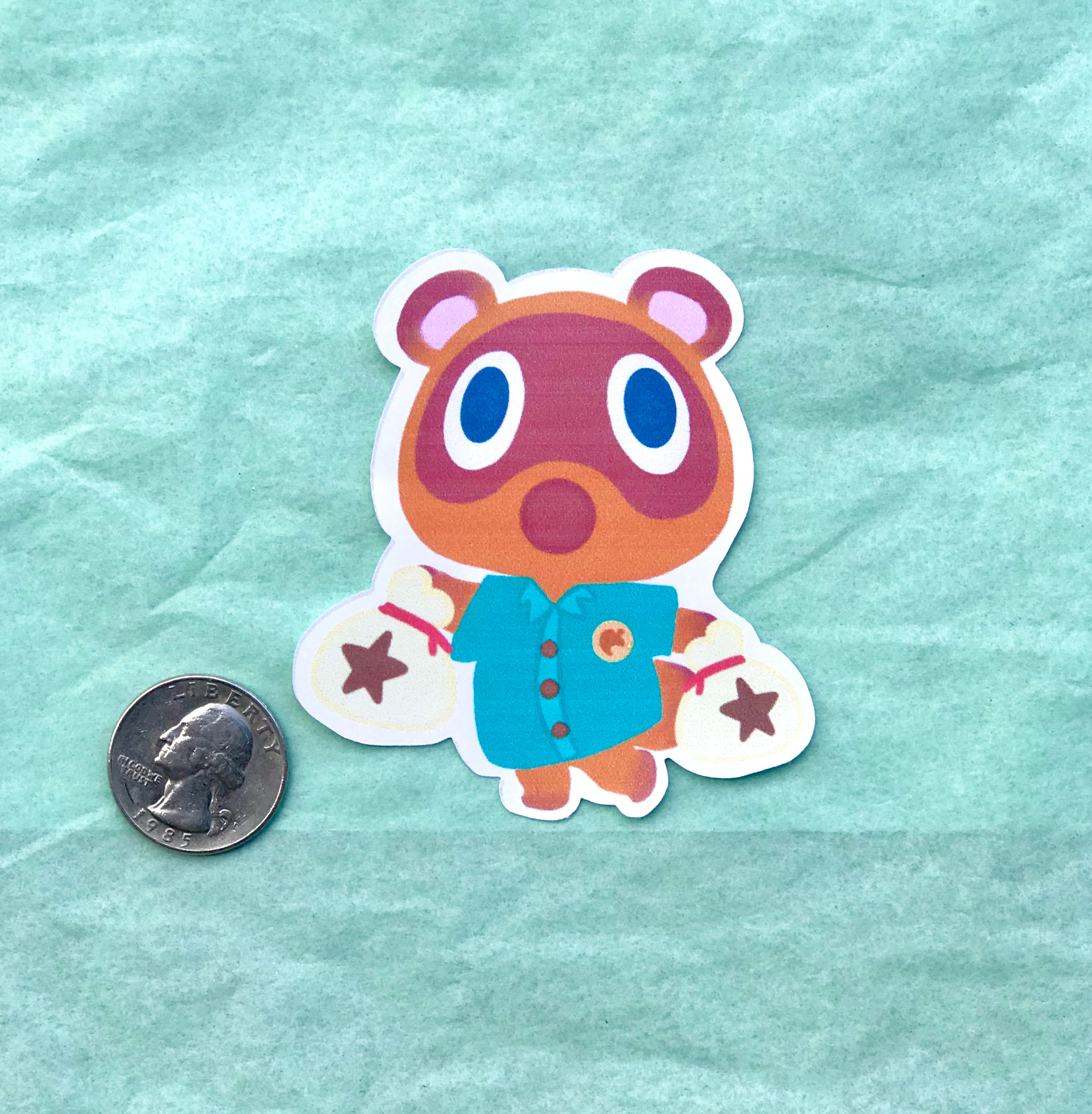 Acnh Tom Nook Sticker Waterproof Acnh Sticker Animal - Etsy