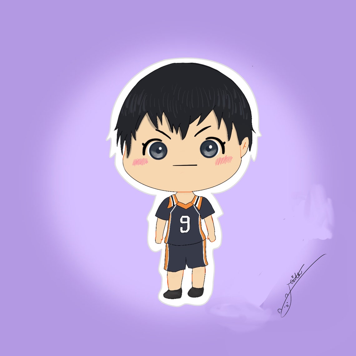 Kageyama Sticker, Haikyu!! Sticker, Anime Sticker, Tobio-chan Sticker ...