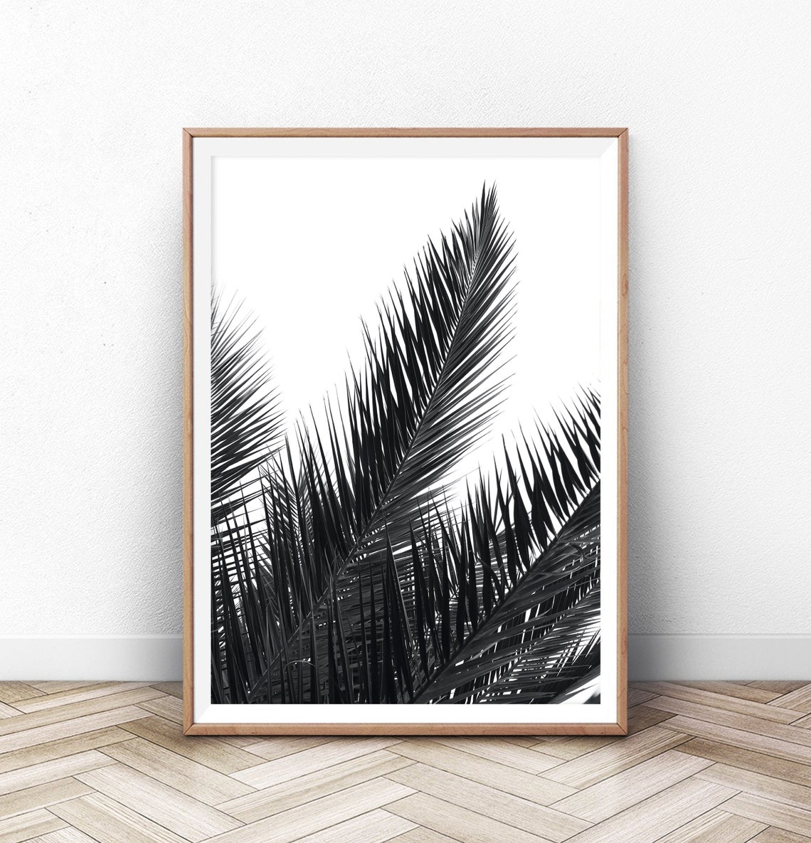 Palm Tree Leaf Print, Wall Art, Wall Art Poster, Printable Digital ...
