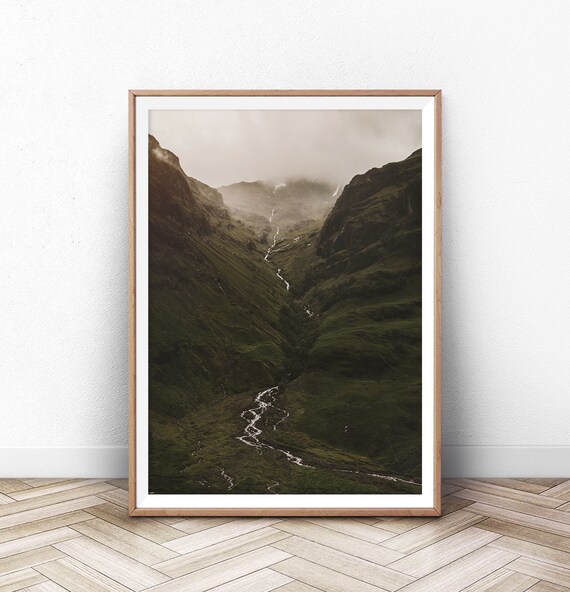 Valley Landscape Print Wall Art Wall Art Poster Printable | Etsy