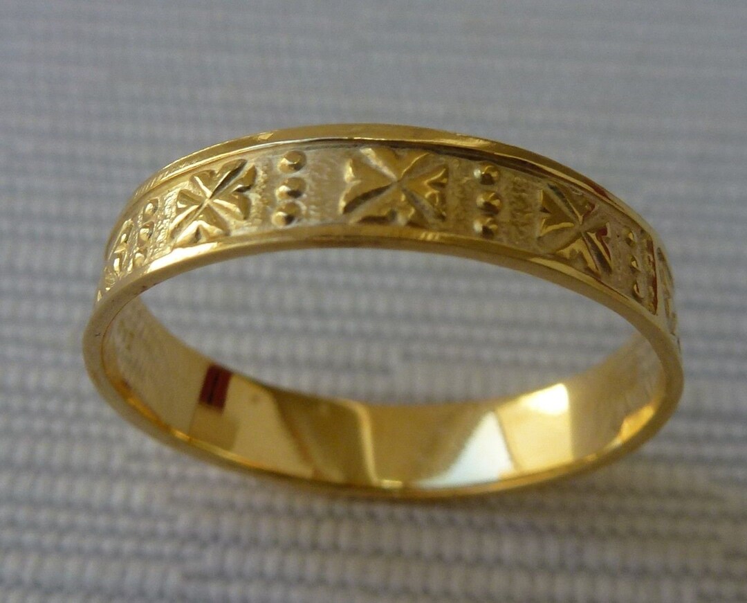 ORIGINAL 9ct 9k 375 18kt 750 Yellow Gold Maltese Cross Amalfi Knights ...