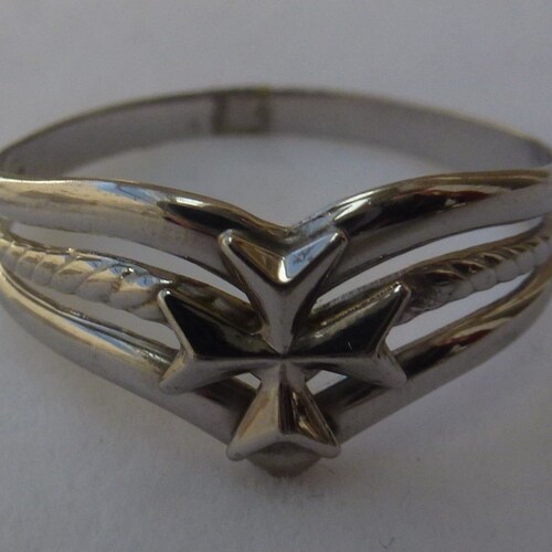 Sterling Silver Square Solid Signet Ring Maltese Cross Malta - Etsy