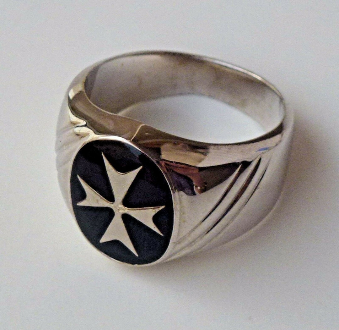 Sterling Silver Maltese Cross Templar Knights of Amalfi Malta Solid ...